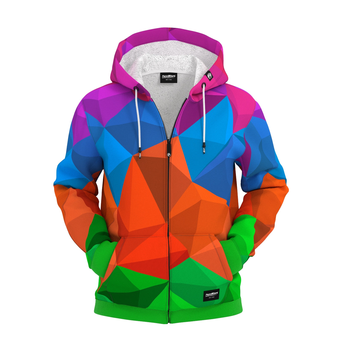 Cubes Fun Zip Up Hoodie – Fresh Hoods
