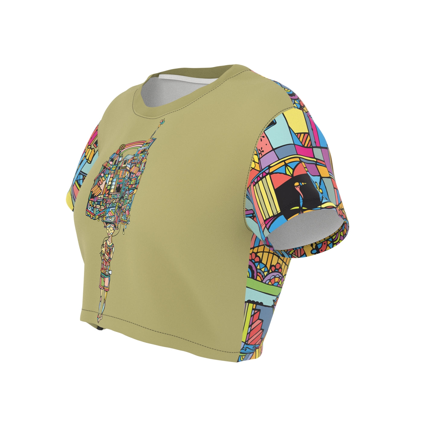 Rainboy Khaki Crop Top – Fresh Hoods