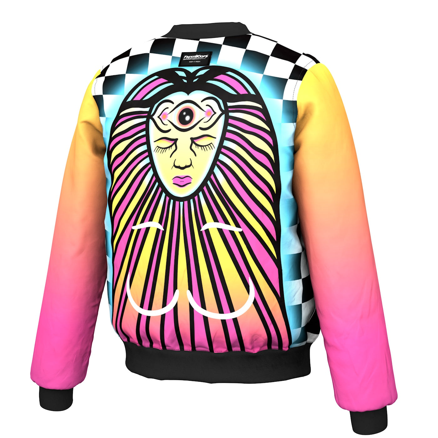 Checkered Jinx Bomber Jacket – Fresh Hoods