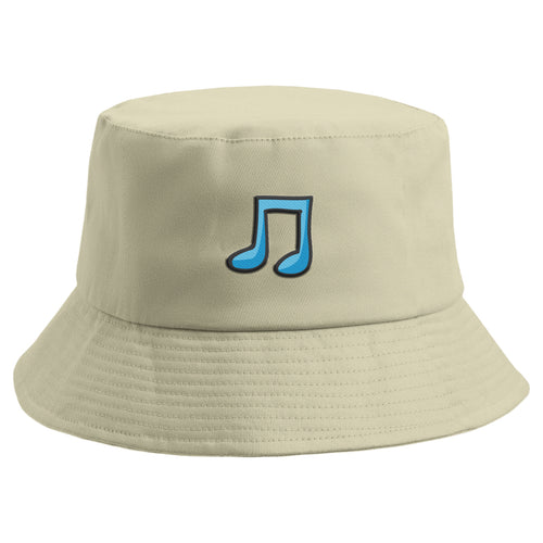 Embroidered Musical Note Bucket Hat